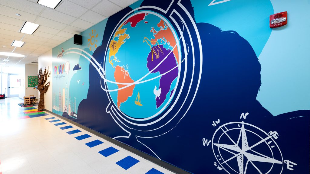 School Branding: Showcasing Pride with Wall Murals, Floor Graphics, and ...