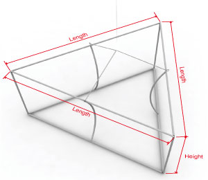 Skybox Triangle Hanging Banner - SpeedPro Saint Petersburg