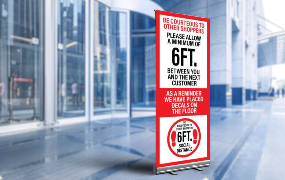 Social Distancing and COVID-19 Signage - SpeedPro of SF Peninsula