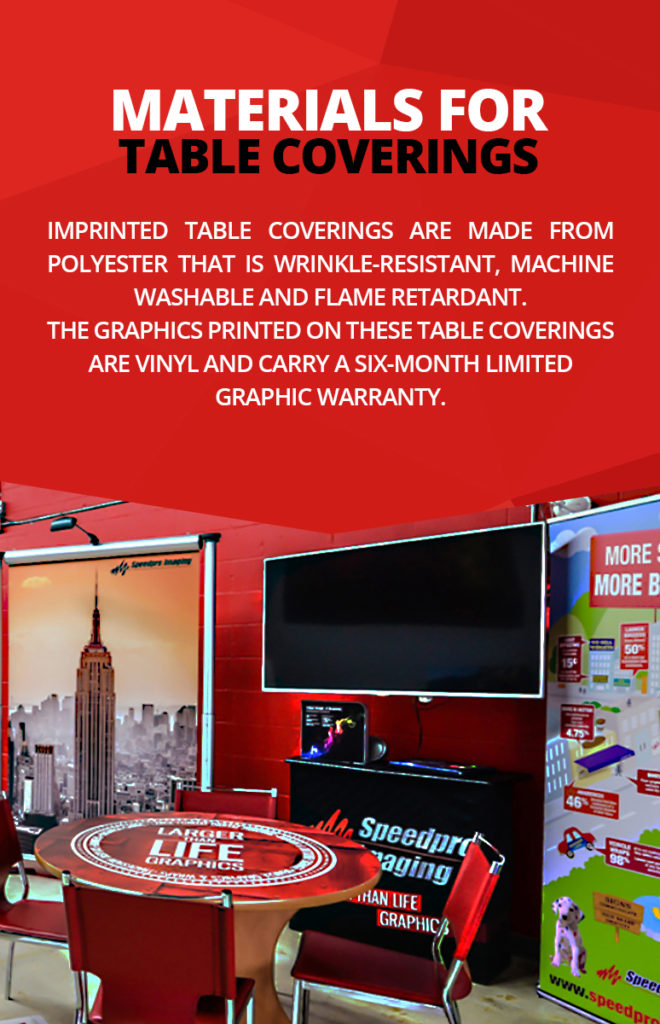 Professional Event Table Coverings & Toppers | SpeedPro