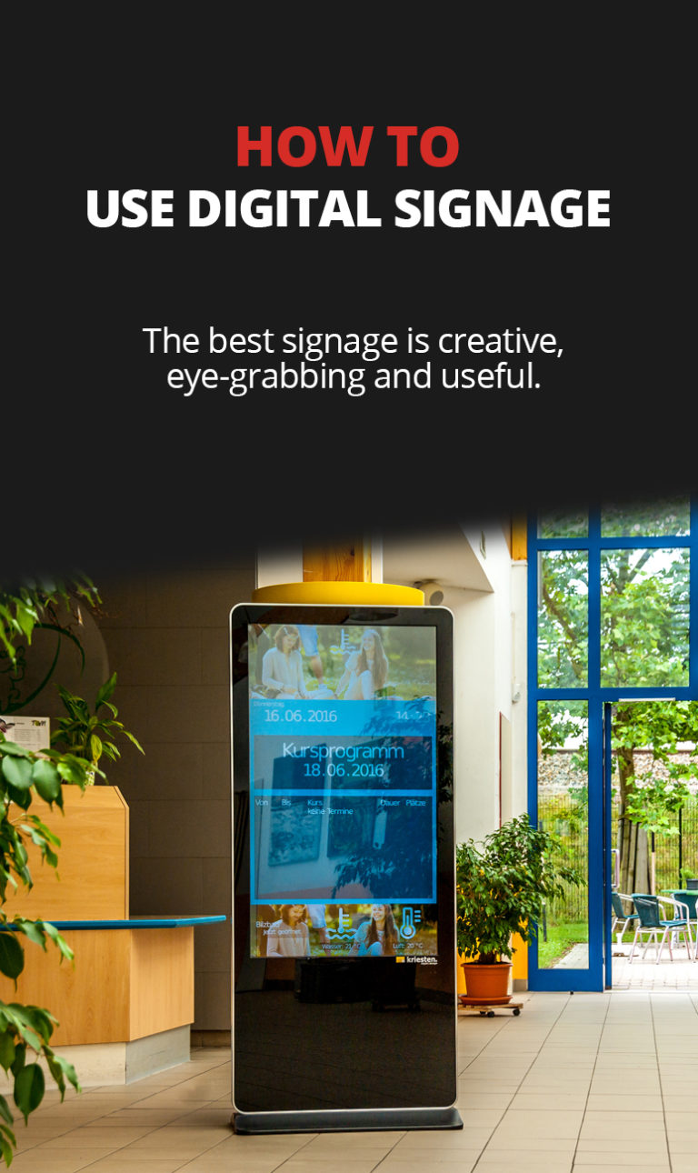 16 Creative Ways to Use Digital Signage | SpeedPro