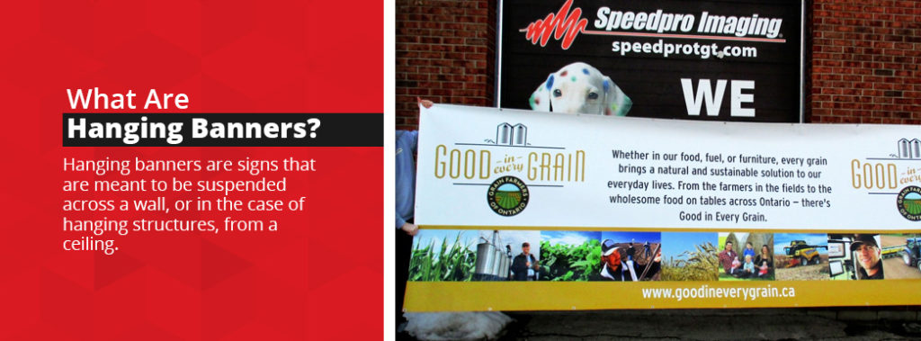 Custom Hanging Banners for Trade Shows & Events | SpeedPro