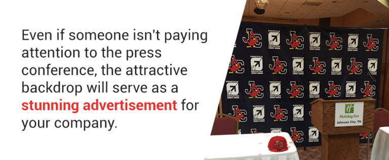 Press Conference Banners and Graphics | SpeedPro