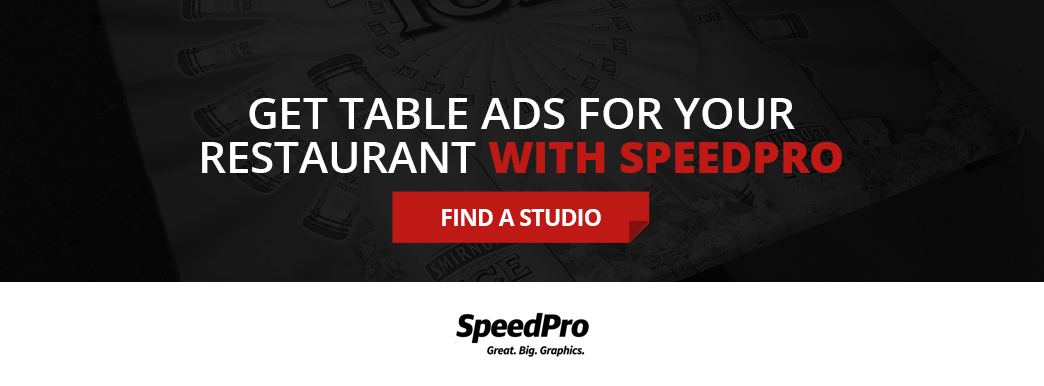 Tabletop Ads in Restaurants - Boost Engagement and Recognition | SpeedPro