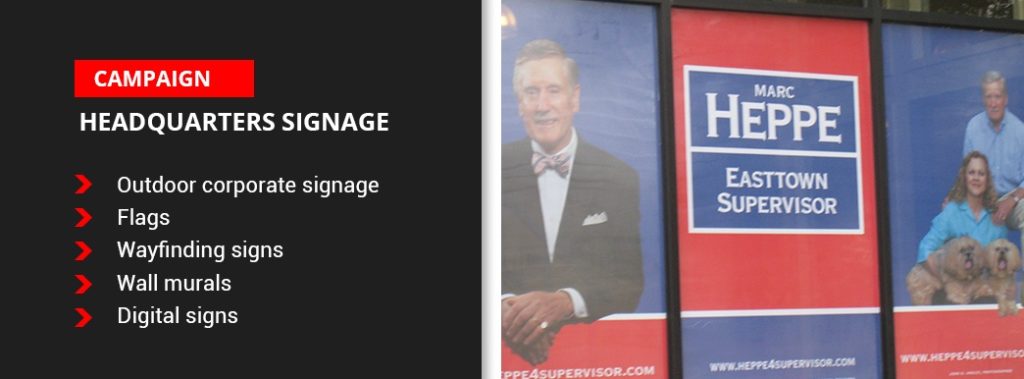 CAMPAIGN AND POLITICAL PROMOTIONAL SIGNAGE - SpeedPro Commercial Graphics
