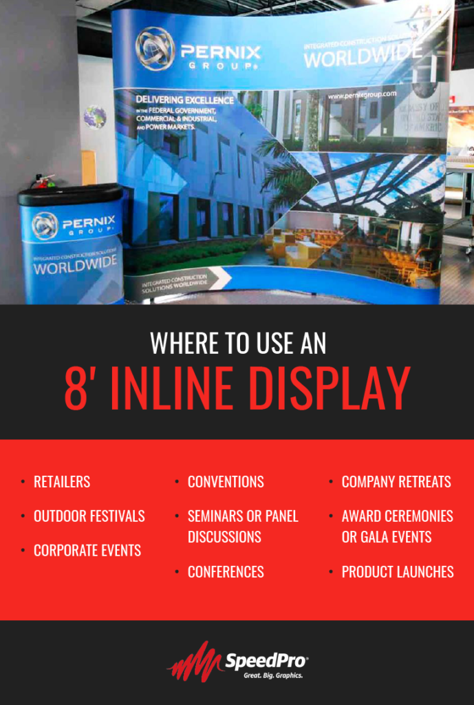8' Inline Trade Show Displays - SpeedPro