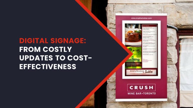 Digital Signage: From Costly Updates to Cost-Effectiveness - SpeedPro